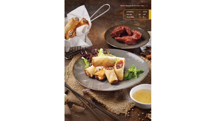 Chinese red pork spring roll | Electrolux Thailand