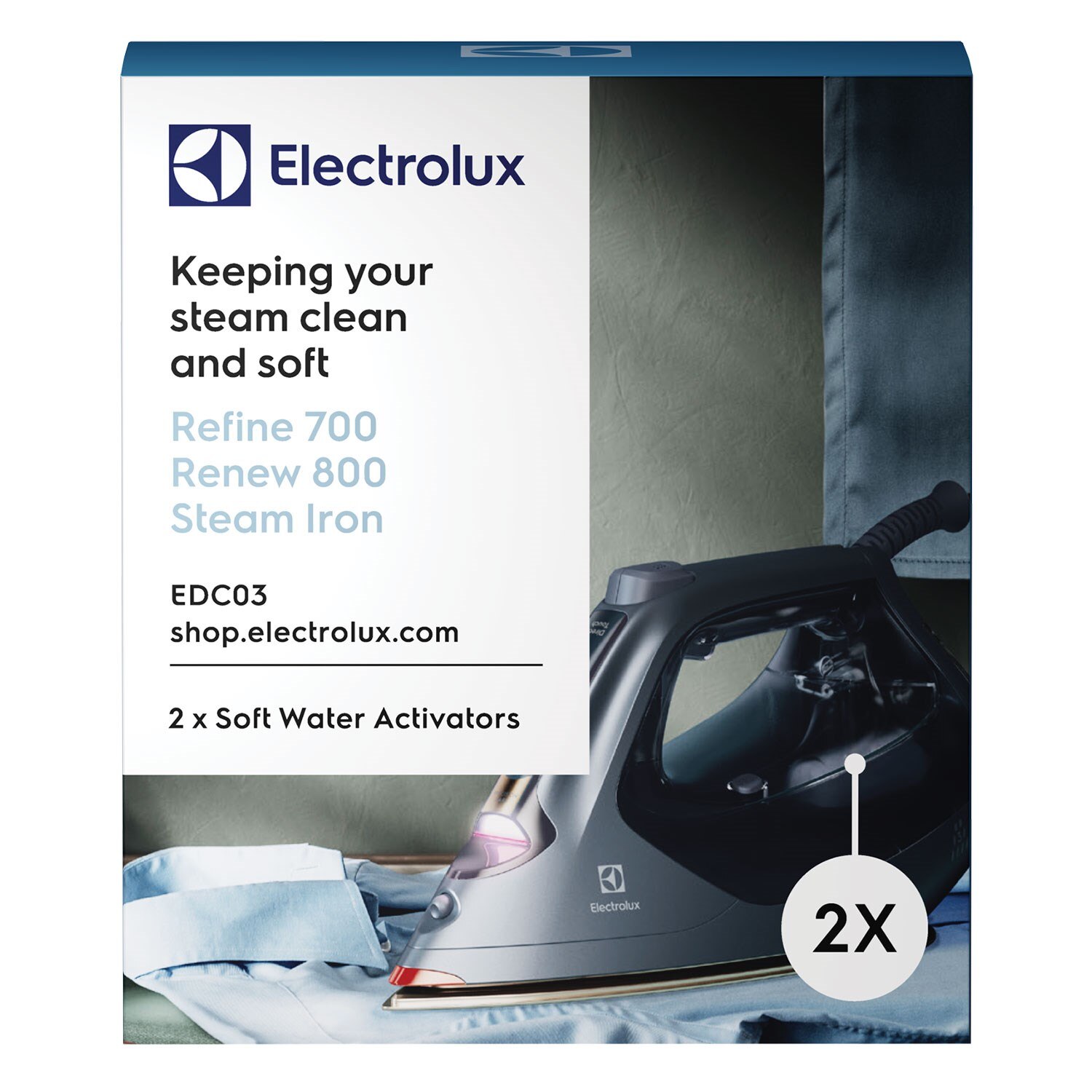 อุปกรณ์ปรับน้ำกระด้างสำหรับเตารีดไอน้ำ - EDC03 | Electrolux Thailand