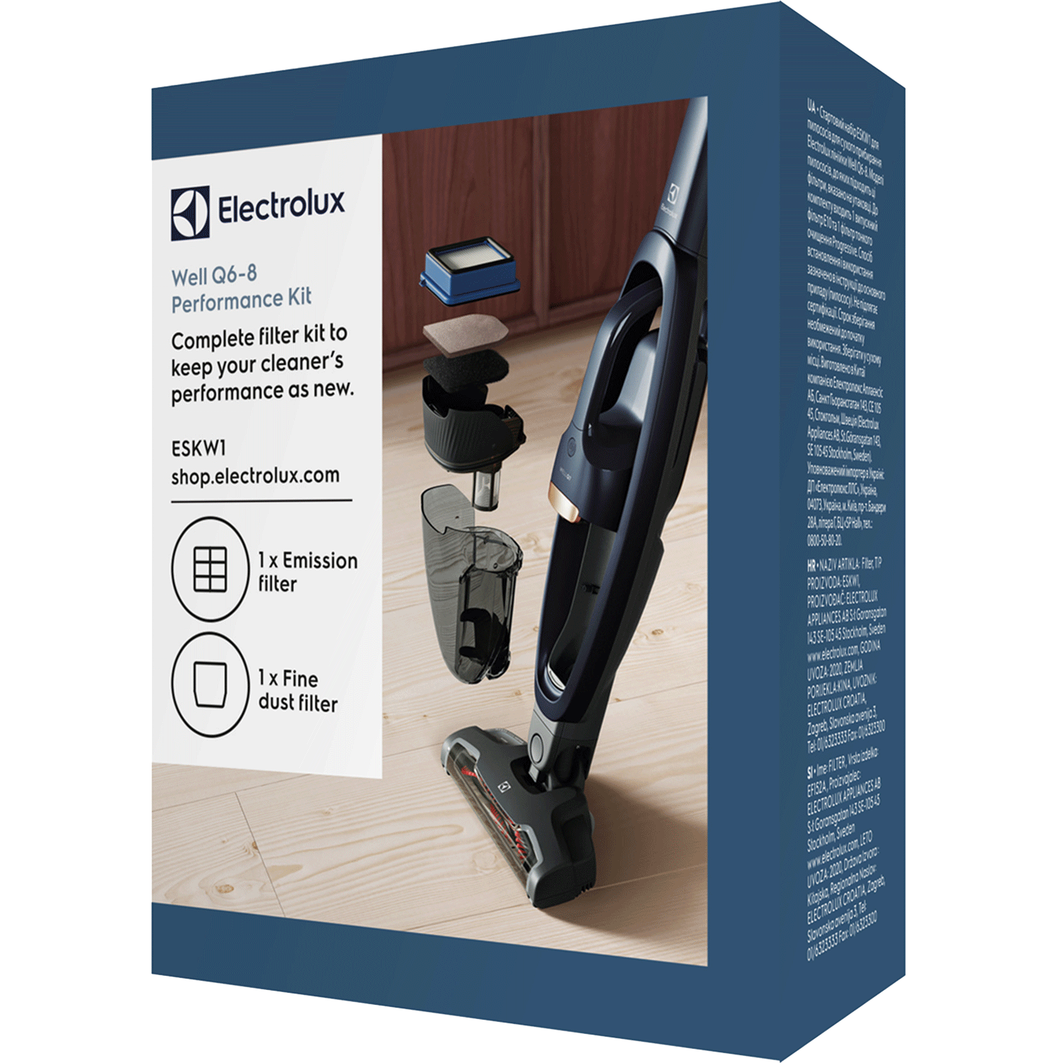 ชุดตัวกรองสำหรับเครื่องดูดฝุ่นรุ่น Well Q6, Q7 & Q8 - ESKW4 | Electrolux Thailand