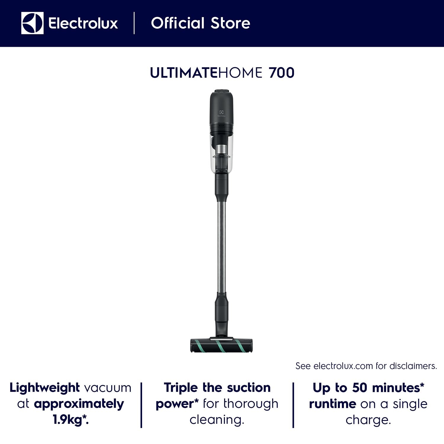 Electrolux 14.4V Handstick Cordless Vacuum Cleaner EFP71512 ...