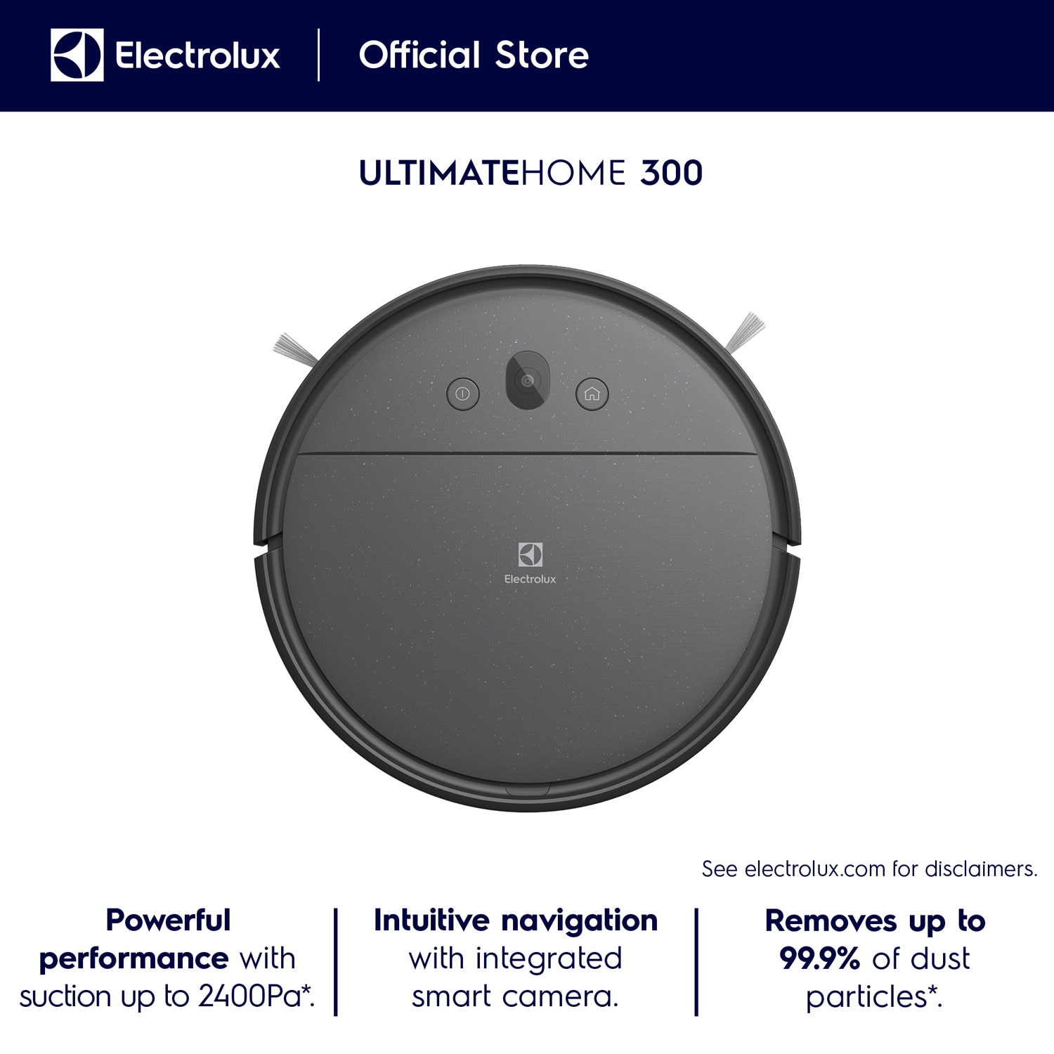 2 in 1 Robot vacuum cleaner EFR31223 - Grey | Electrolux Thailand