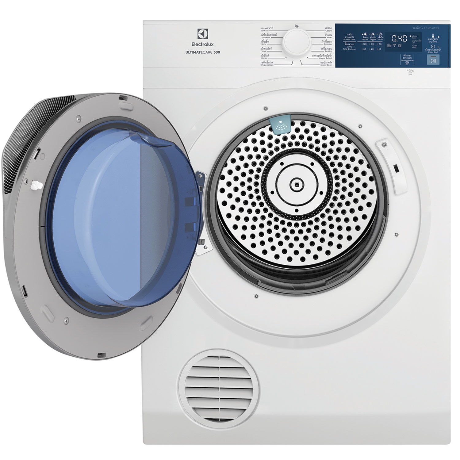 8.5 kg UltimateCare 300 venting dryer - EDS854J3WB | Electrolux Thailand
