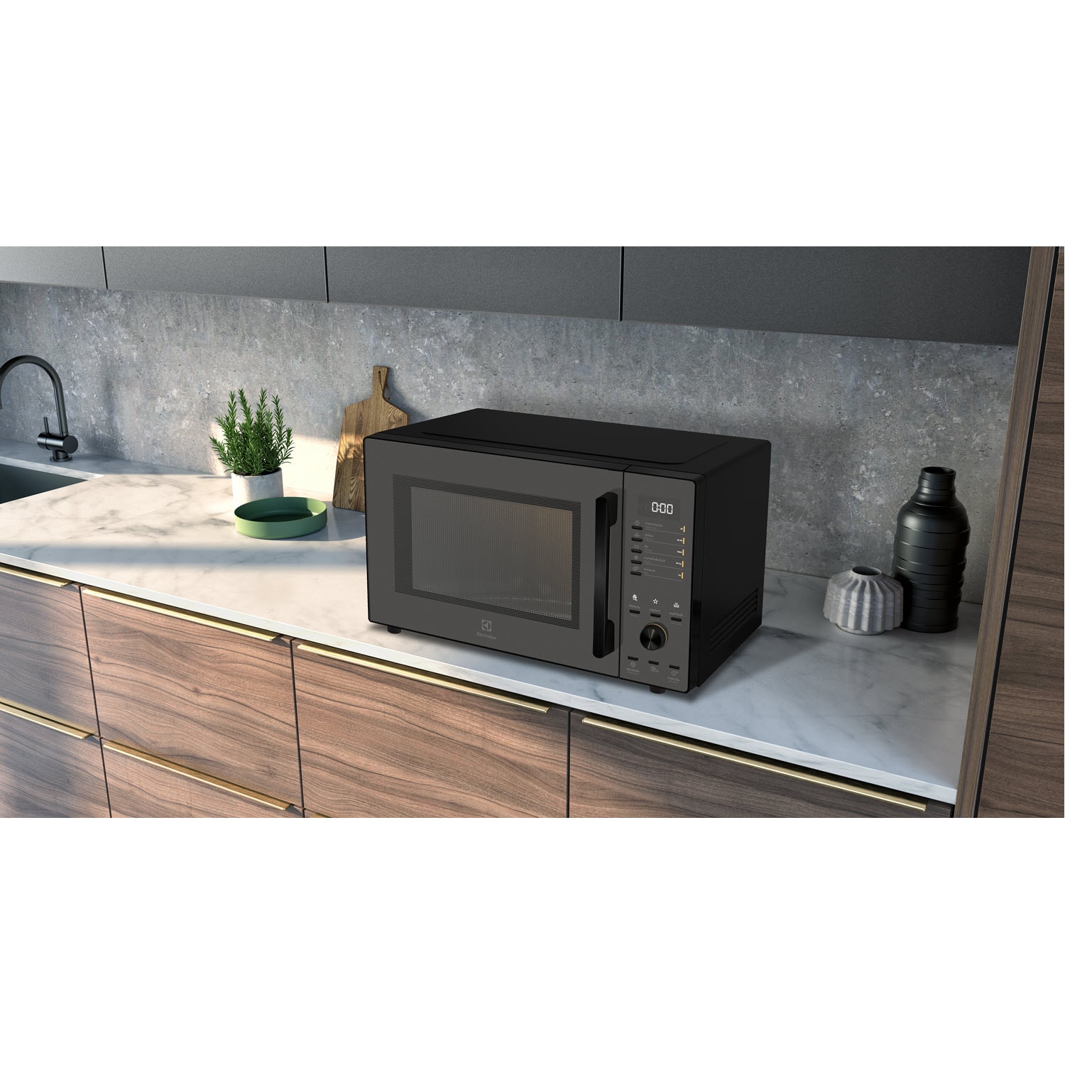 30L UltimateTaste 500 freestanding microwave oven - EMM30D22BM ...