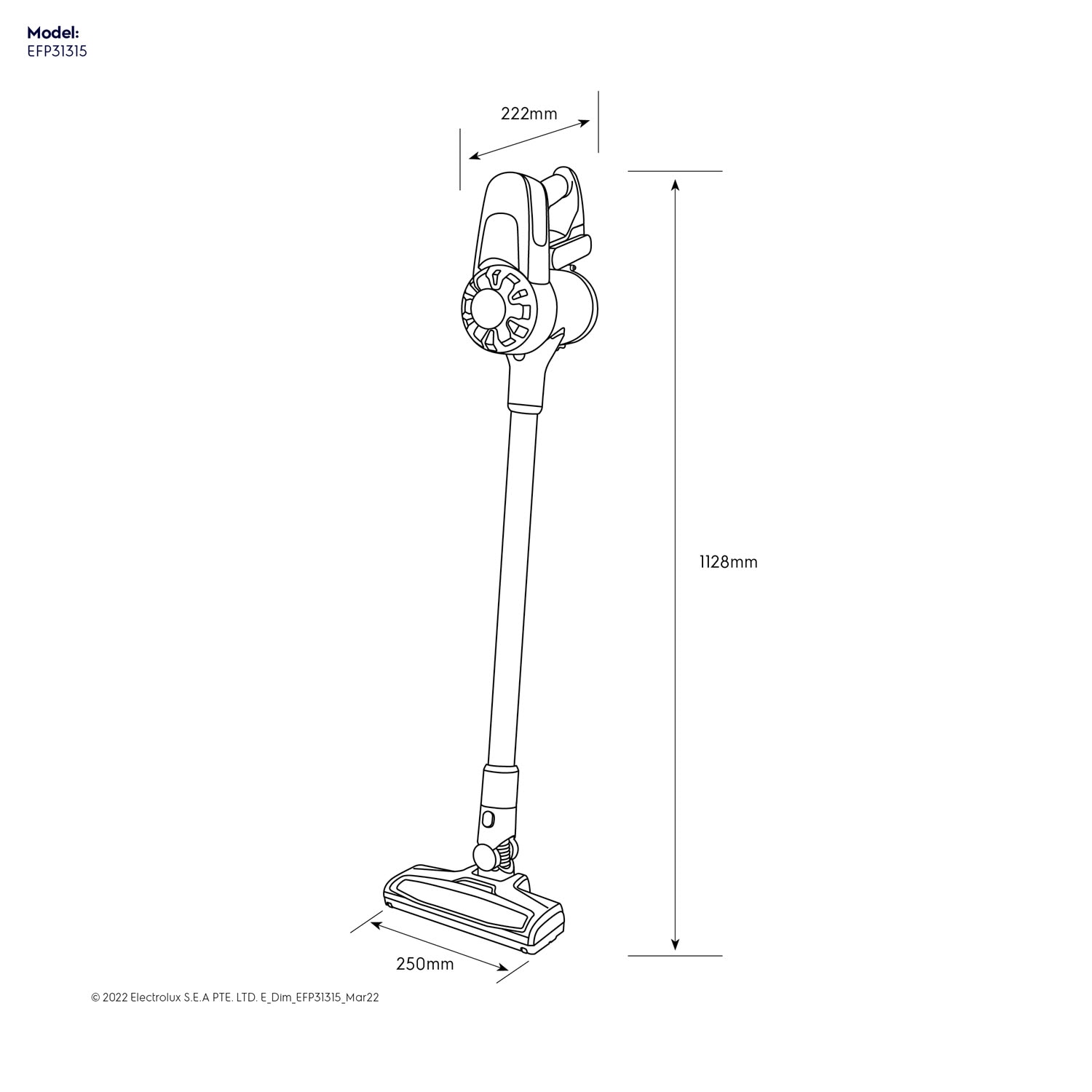 Electrolux Ultimate Home 300 21.6V Cordless Vacuum EFP31315 ...