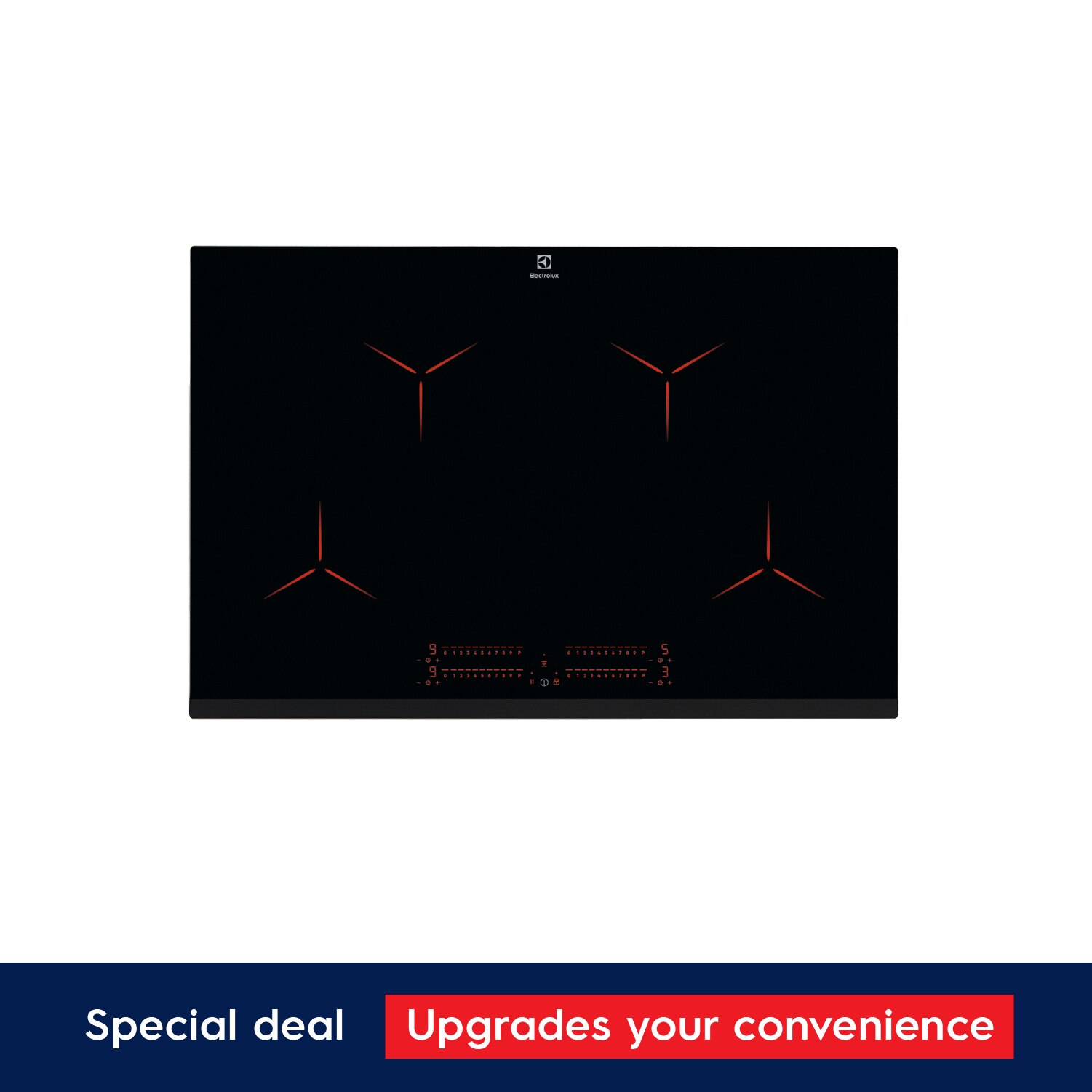 80cm UltimateTaste 300 built-in induction hob with 4 cooking zones ...